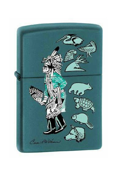 Zippo carson Waterman iroquois Dancer Feuerzeug